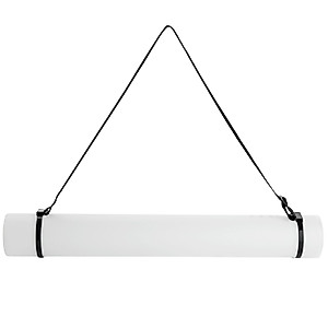 Expandable Poster Tube with Strap for Posters, Documents, Artwork, Blueprint Storage, Carrying Case for Architects, Teachers, Students, Artists (White, 24 to 40 Inches)