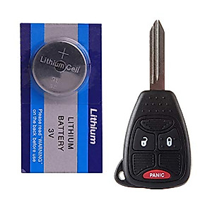 SCITOO 1 PC Key Fob Keyless Entry Remote Control Fits 2008-2010 for Chrysler 200 2008-2013 for Chrysler 300 2009-2012 for Chrysler Aspen (FCC OHT692713AA) 3 Buttons