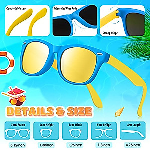 GIFTINBOX Kids Sunglasses Bulk, 24Pack Kids Sunglasses Party Favor with UV Protection for Boys Girls, Beach Pool Birthday Party Supplies, Goody Bag Fillers Easter Basket Stuffers Gift for Kids 3-8