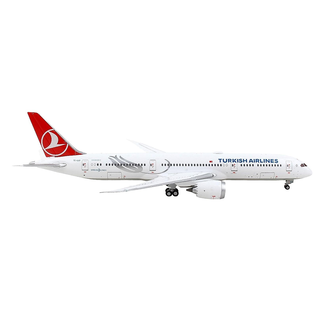 GeminiJets Boeing 787-9 Commercial Aircraft Turkish Airlines White with Red Tail 1/400 Diecast Model Airplane