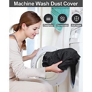 Piano Keyboard Dust Cover, Water Proof Stretchy Electric Piano Keyboard Covers for Digital Electric Pianos, Full Cover Elastic Lock Music keyboard Protector Cover (88 - Keys, Black)