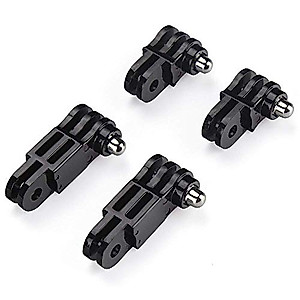 HSU Adjust Arm Straight Joints Mount, Long and Short Same Direction Straight Joints Mount for GoPro Hero 11 10 9 8 7 6 5 4 3 3+ 2 1, AKASO Campark and Other Action Cameras