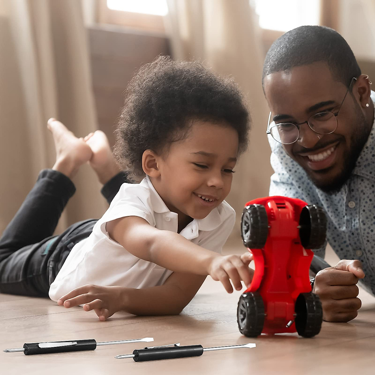 10 Pieces Pocket Screwdriver Set with Clip Double End and Slotted Two-use Screwdriver Set Pocket Mini Pocket Screwdrivers for Mechanics, Electricians, Electronic Technicians, Assemblers (Black)