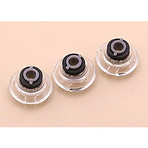 Eartip Kit Replacement for Plantronics Voyager Legend Bluetooth Headset, Medium Size Earbuds Ear Gels Tips and Foam for Voyager Legend / 5200 Earphone [ 3 Pack ] (Medium Clear)