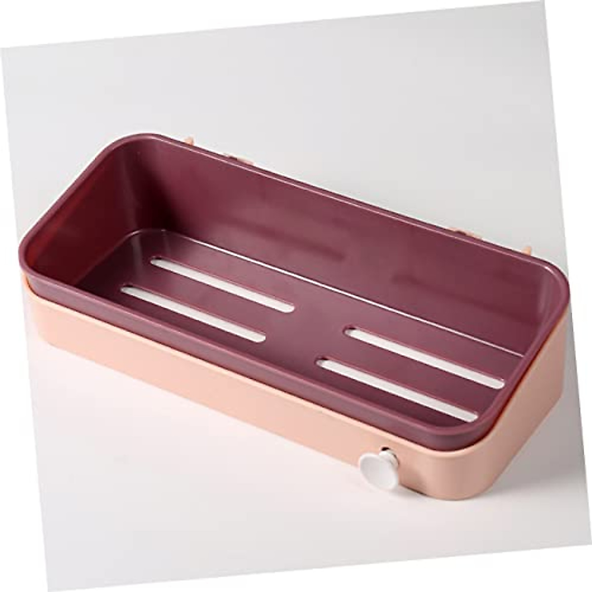 Healeved 3pcs Shampoo Holder Organizer Wall Shower Shelf Rack Kitchen Wall Punch Free Supportor Practical Rack Commodity Shelf Storage Rack Toothpaste Holder Soap Holder Suction Wall