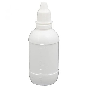 sourcing map PE Plastic Dropping Bottle Squeeze Dropper Storage Container 50ml White