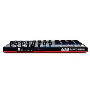 Akai Professional MPD232 | MIDI Drum Pad Controller with Software Download Package (16 pads / 8 knobs / 8 buttons / 8 faders)