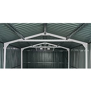 Outdoor Storage Shed 20x10 FT, Metal Garden Shed for Car,Truck,Bike, Garbage Can, Tool, Lawnmower, Outdoor Storage Galvanized Steel with Lockable Door for Backyard, Patio, Lawn