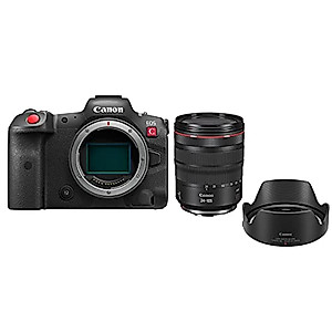 Canon EOS R5 C Mirrorless Digital Cinema Camera with RF 24-105mm f/4 L is USM Lens, Bundle with X-Go Max Carbon Fiber Tripod/Monopod, Fluid Video Head, Bag, Filter Kit and Accessories
