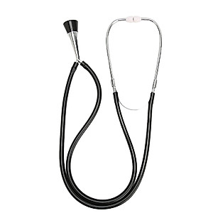 Fetal Stethoscope Monitoring,Dualhead Stethoscope,Fetal Bed Stethoscope,Aluminum Alloy Soft Fetal Heart Stethoscope Black for Pregnant