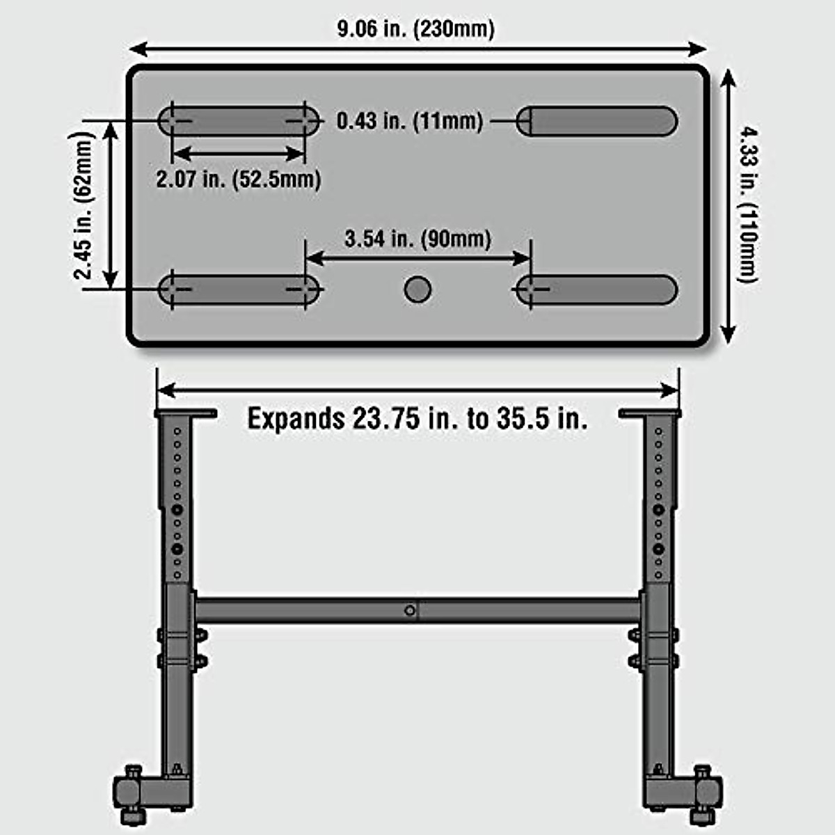 WEN LA8800 225-Pound Capacity Height Adjustable Steel Lathe Stand