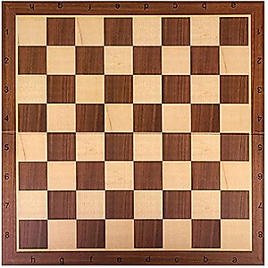 Folding Wooden Chess Set Chess, Portable Travel Chess Set,Board Game and Draughts Set 48cm x 48cm (19 Inch) Board Games