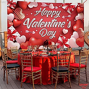 Xtralarge Happy Valentines Day Banner - 72x44 Inch | Valentines Day Backdrop, Valentines Day Decor for Office | Valentine Backdrop, Valentines Party Decorations | Valentines Backdrops for Photography