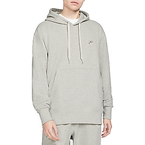 Nike Sportswear Men's Classic Fleece Pullover Hoodie (Medium, Grey Heather/Light Bone)