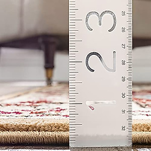 Well Woven Barclay Wentworth Panel Ivory Traditional Area Rug 5'3" X 7'3"