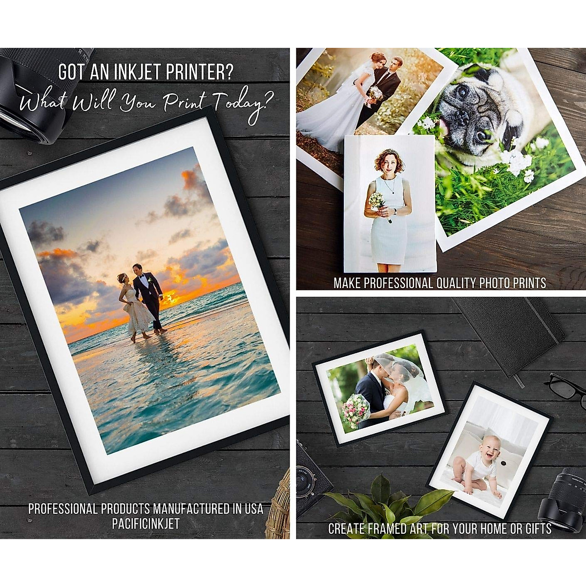 8.5x11 25 Sheets 12mil 205gsm 100% Cotton Fine Art Natural Matte Double Sided Inkjet Paper - Archival Grade Paper for Inkjet Photo Printers - OBA Free Printer Paper