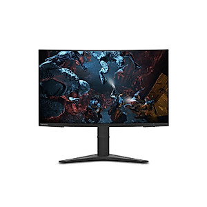 Lenovo G32qc-10 31.5-inch QHD Curved Gaming Monitor, 1440p, AMD FreeSync Premium, DisplayPort, HDMI, Narrow Bezels, Adjustable, VESA Mount, 66A2GCCBUS
