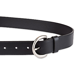 Levi's Women's Round Buckle Casual Belt, Black, Small