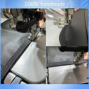 2 Pack PU Leather Premium Car SeatBack Organizer Travel Accessories, Kick Mats Back Seat Protector with Touch Screen Tablet Holder, Car Back Seat Organizer for Kids, Car Travel Accessories