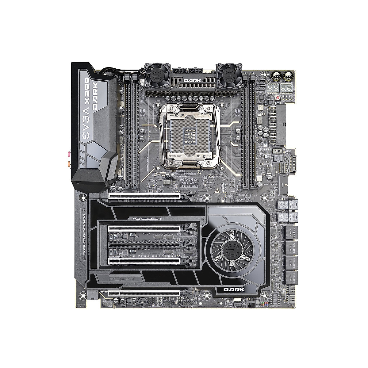 EVGA X299 Dark, LGA 2066, Intel X299, SATA 6Gb/s, USB 3.1, USB 3.0, EATX, Intel Motherboard 151-SX-E299-KR