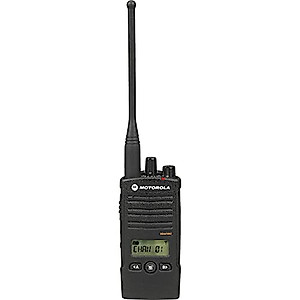 4 x Motorola RDU4160D RDX Business Series Two-Way UHF Radio with Display (Black) (RDU4160D) + 4 x Motorola HKLN4604 PTT Earpiece