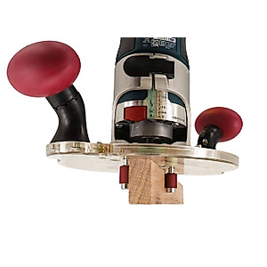 Milescraft 1225 Compact Sub Base - Universal Router Guide Sub Base for Compact Routers - Compatible with Porter Cable Style Routers