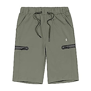 Little Donkey Andy Men’s Ultra-Stretch Quick Dry Lightweight Bermuda Shorts Drawstring Zipper Pocket Hiking Travel Golf Sage S