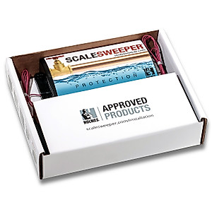 Scalesweeper Water Descaler | Electronic Water Conditioner Installs Where Water Enters Home To Protect Plumbing, Water Heater, Appliances 24/7 | Prevent Hard Water Scale & Scale Buildup