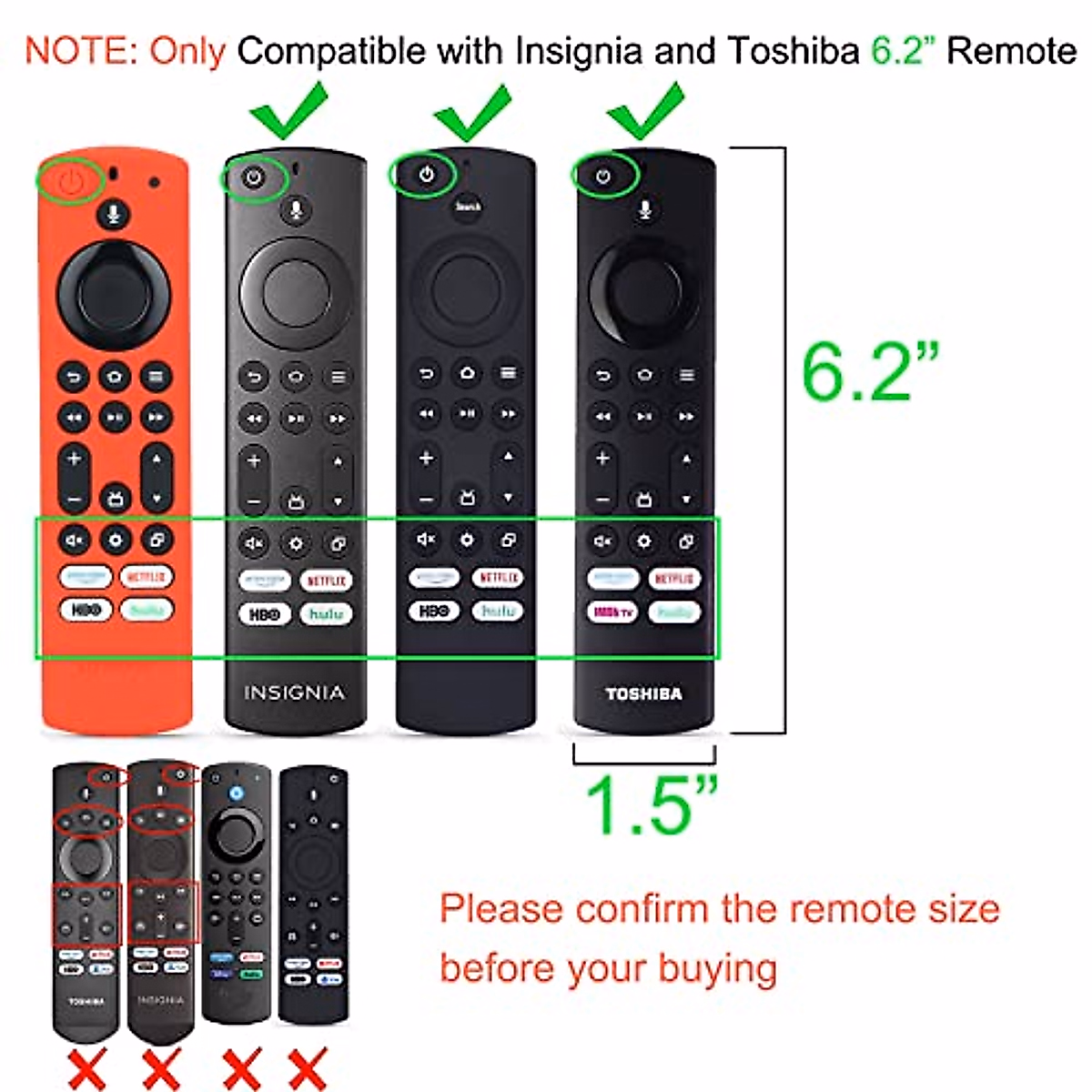 LEFXMOPHY CT-RC1US-21 Case Cover Replacement for Toshiba and Insignia NS-RCFNA-21 CT-RC1US-21 TV Remote, Purple Voice Silicone Protective Protector