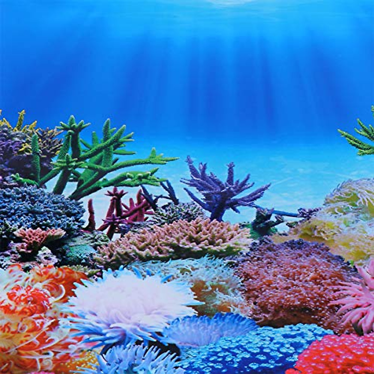 balacoo Fish Tank Background Fish Tank 10 Gallon Aquarium Background Sticker 3D Double- Sided Durable Wallpaper Fish Tank Backdrop Decorative Pictures 3D Aquarium Background 3D Aquarium Background