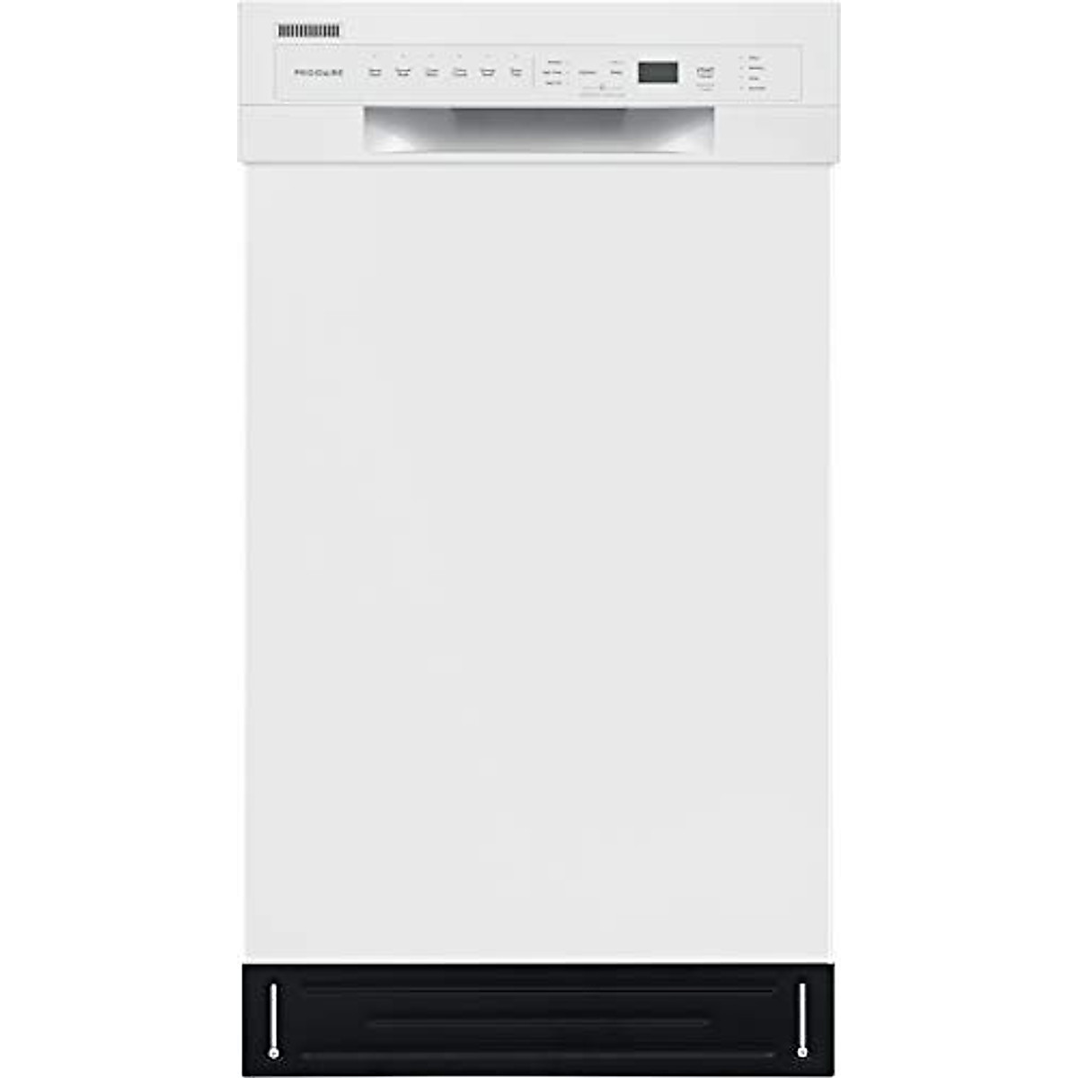 Frigidaire 18 in. ADA Compact Front Control Dishwasher in White with Dual Spray Arms, 52 dBA, includes room-of-choice delivery