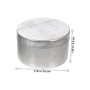 FUOYLOO 3pcs Aluminum Box Aluminum Weighing Dish Weighing Boats Weighing Pans Lab Test Soil Collection Jar Aluminum Instrument Weighing Holder Liquid Cup weigh Boats Metal Measuring Tool