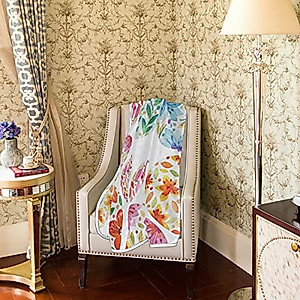 senya Luxury Blanket Multi-Colored Easter Eggs Soft Warm Cozy Throw Blanket Lightweight Microfiber Comfort Blanket for Sofa Bed Couch