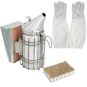 Blisstime Beekeeping Supplies Tool Kit, 17 PCS Bee Hives and Supplies Starter Kit Beekeeper Starter Kit