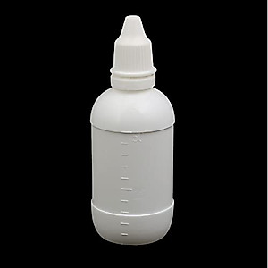 sourcing map PE Plastic Dropping Bottle Squeeze Dropper Storage Container 50ml White