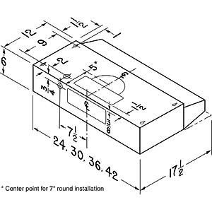 Broan-NuTone F403611 Two Four White 36-inch Under-Cabinet 4-Way Convertible Range Hood with 2-Speed Exhaust Fan and Light