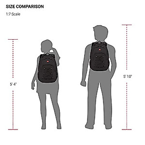 SwissGear 1186 Bungee Backpack, Black, 17-Inch