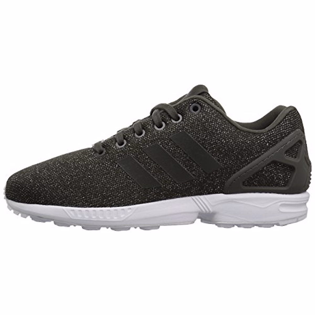 adidas Originals Women's Zx Flux Sneaker, Utility Grey/Utility Black/Silver Metallic, 5.5 M US