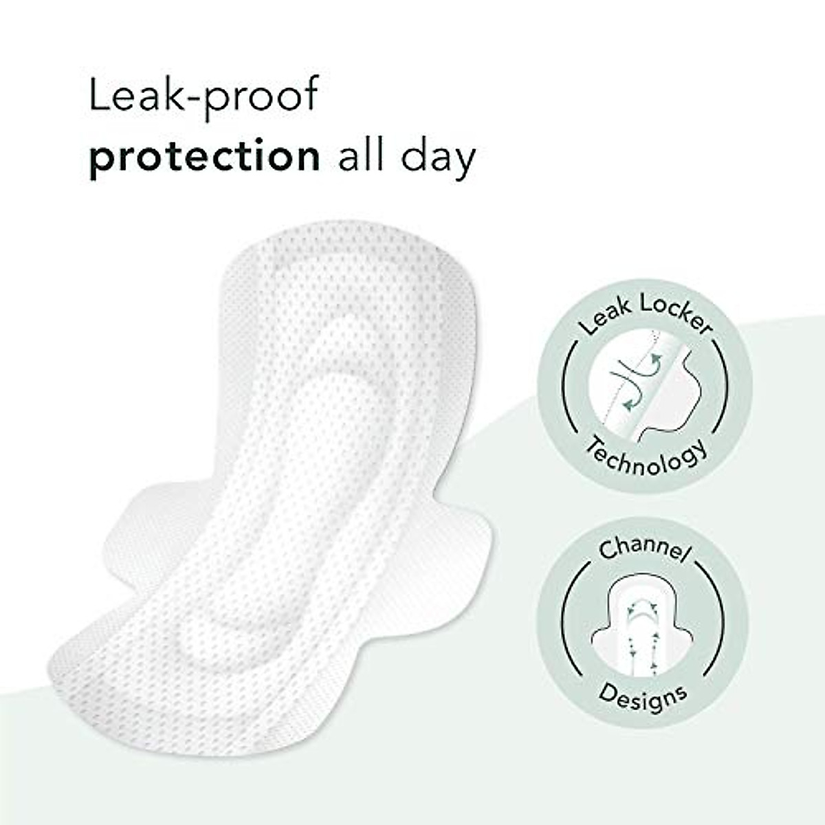 Rael Pads for Women, Organic Cotton Cover - Period Pads with Wings, Feminine Care, Sanitary Napkins, Light Absorbency, Unscented, Ultra Thin (Petite, 56 Count)