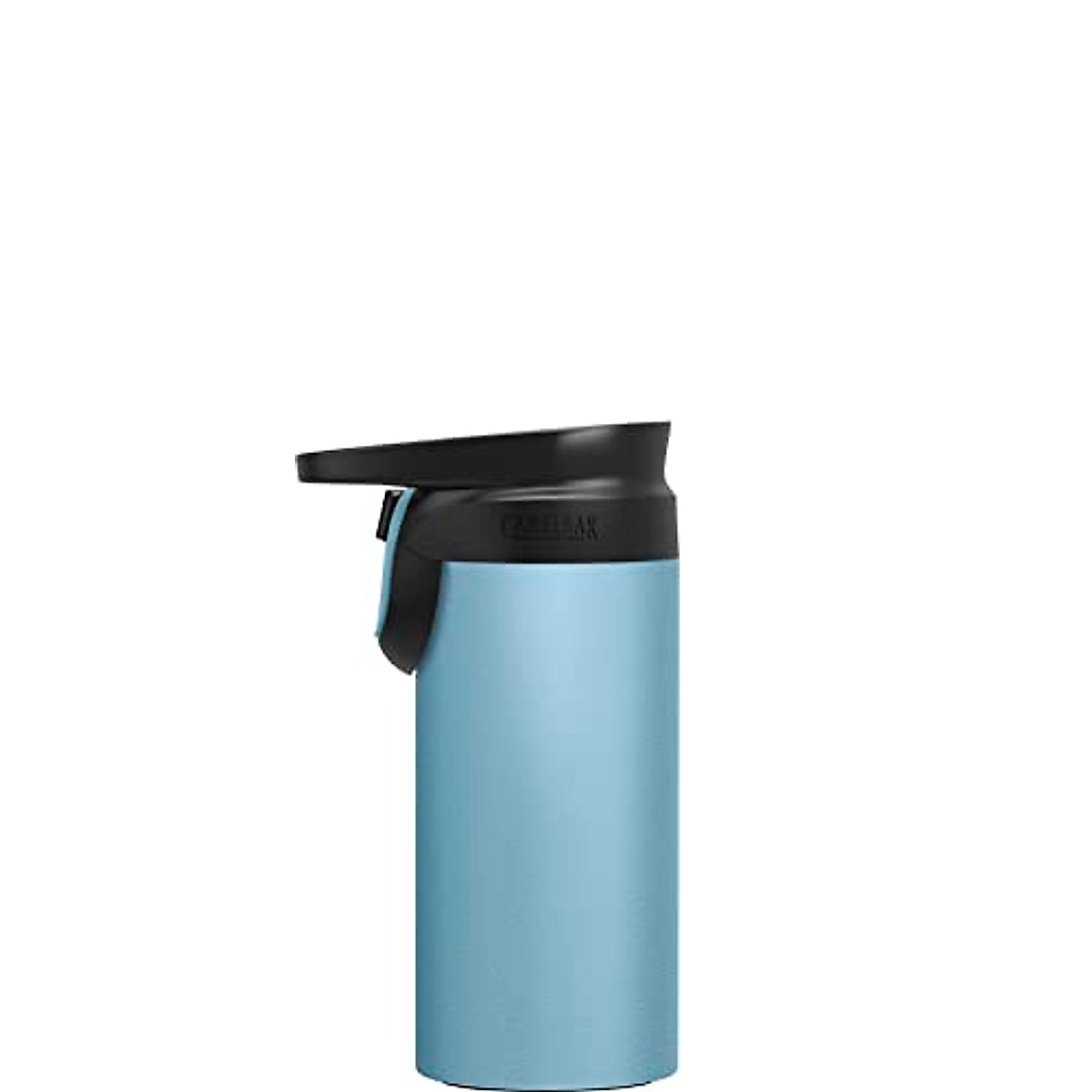 CamelBak Forge Flow Coffee & Travel Mug, Insulated Stainless Steel - Non-Slip Silicon Base - Easy One-Handed Operation - 12oz, Dusk Blue