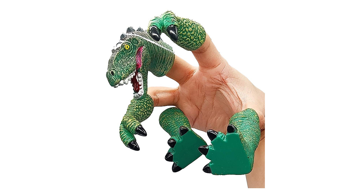AQKILO Dinosaur Finger Puppet Set for Fun Play