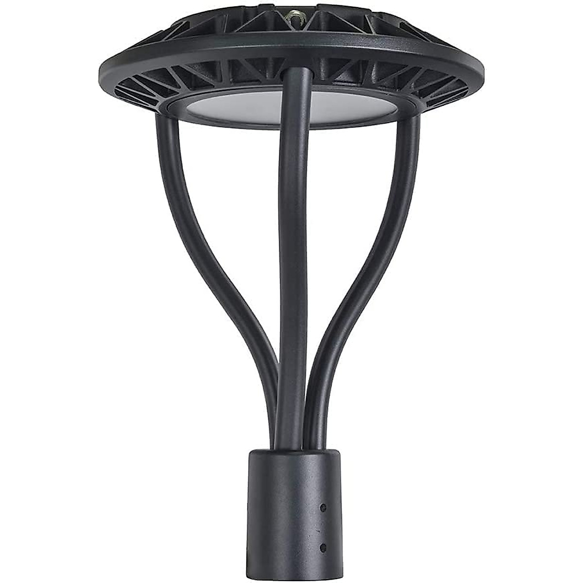 rgbylediison 100W LED Post Top Pole Lights, DLC/ETL Listed 14000Lm 5000K LED Circular Area Pole lamp ，IP65 Waterproof Outdoor Fixture Parking lot Light Pathway Lamp Top Yard Light Street Pole Light