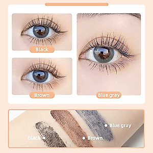 Volume Booster Lash Primer Mascara,Conditioning Mascara Waterproof Primer,Tinted Lash Primer,Black