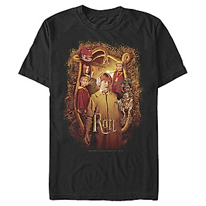 Harry Potter Men's T-Shirt, Black, XX-Large
