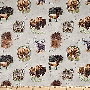 Riley Blake Designs Riley Blake Nature's Window Main Parchment Fabric