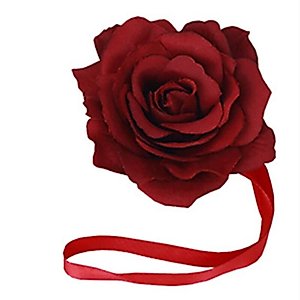 ENUDKON Flowers Magnetic Curtain Clip Curtain Holders Tieback Buckle Clips Hanging Ball Buckle Tie Back Curtain Accessories Home Decor (Color : Red, Size : 2 pcs)