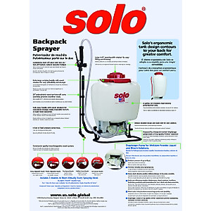 Solo 475-B-DELUXE 4-Gallon Professional Backpack Sprayer