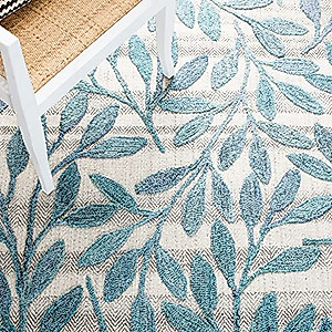SAFAVIEH South Hampton Collection 6' x 9' Blue SHA302M Handmade Botanical Wool Area Rug