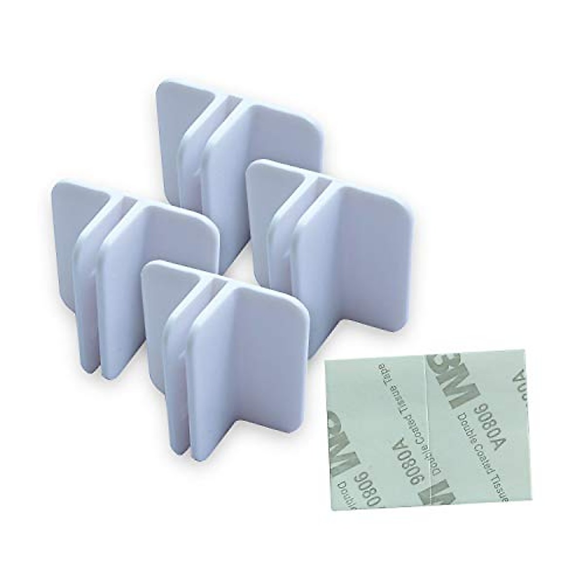 4 Pack Drawer Dividers Side Fixing Buckle Buckle Fixed Drawer Divider Clip for DIY Adjustable Drawer Dividers Dressing Table Tools