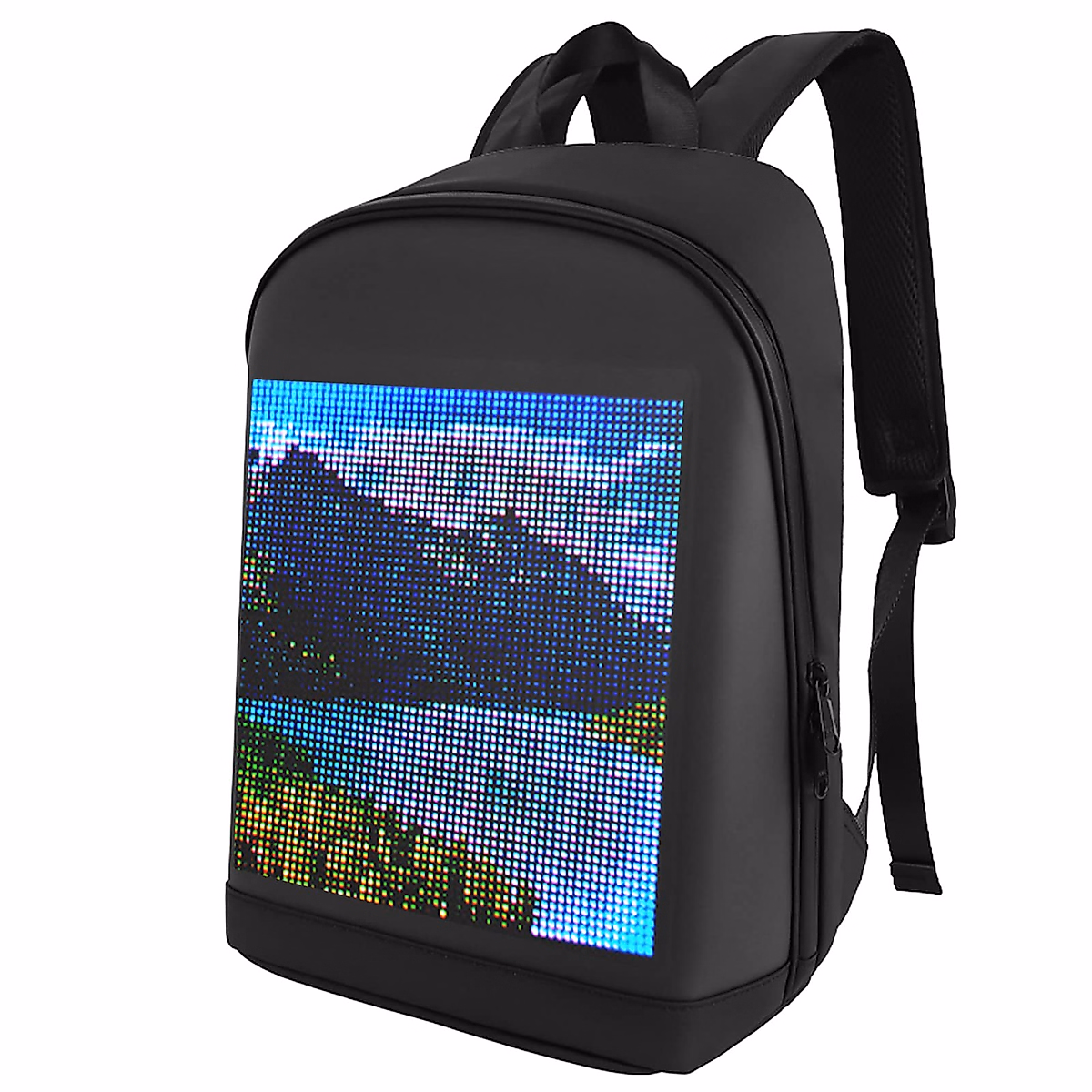 Lixada LED Color Screen Customizable Backpack Travel Bag Pack School Bag for Men Women College Students